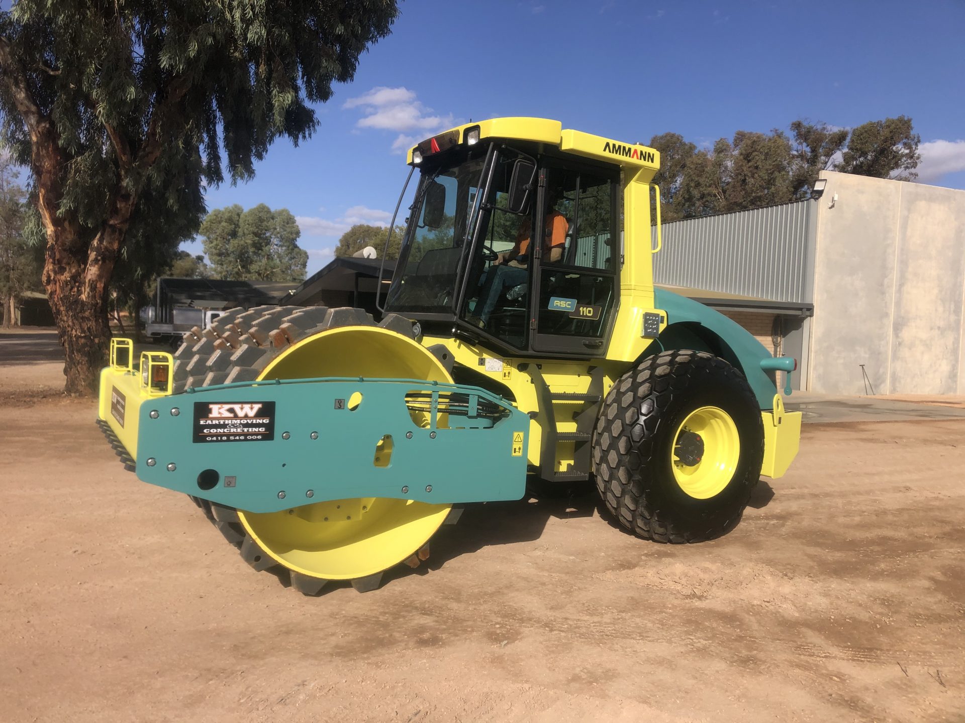 Ammann Single / Padfoot Roller | KW Earthmoving & Concreting